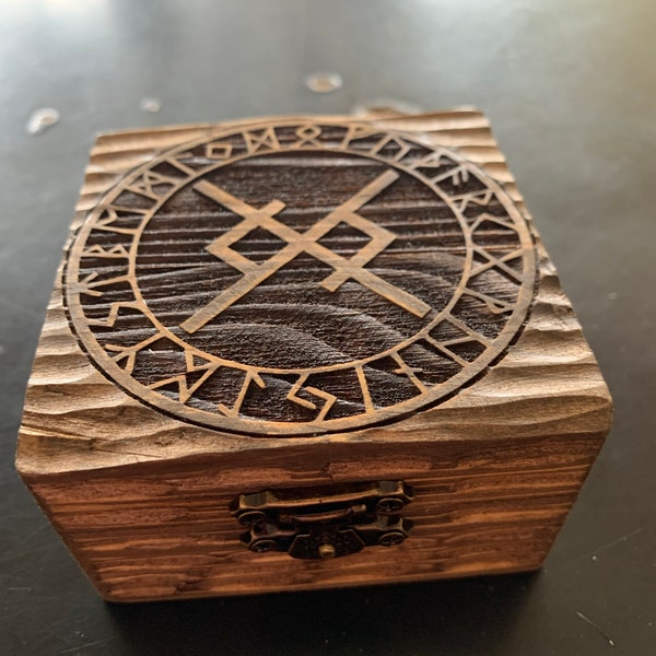 Viking Box With Eternal Love Rune · Customizable Wooden Jewelry Box ...