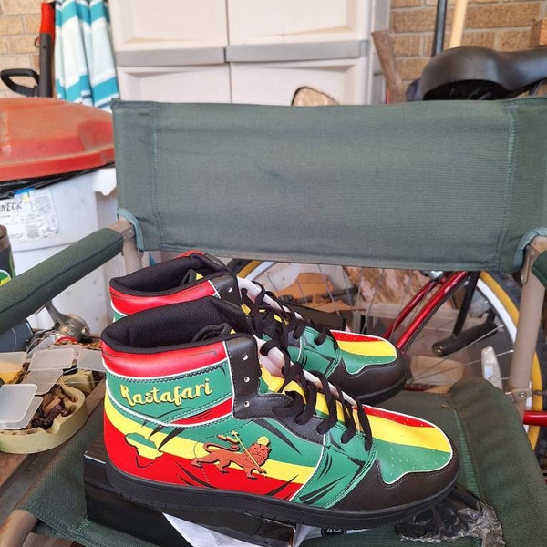 Rastafari Lion of Judah High Tops, National Flag, Rasta, Rastafari ...