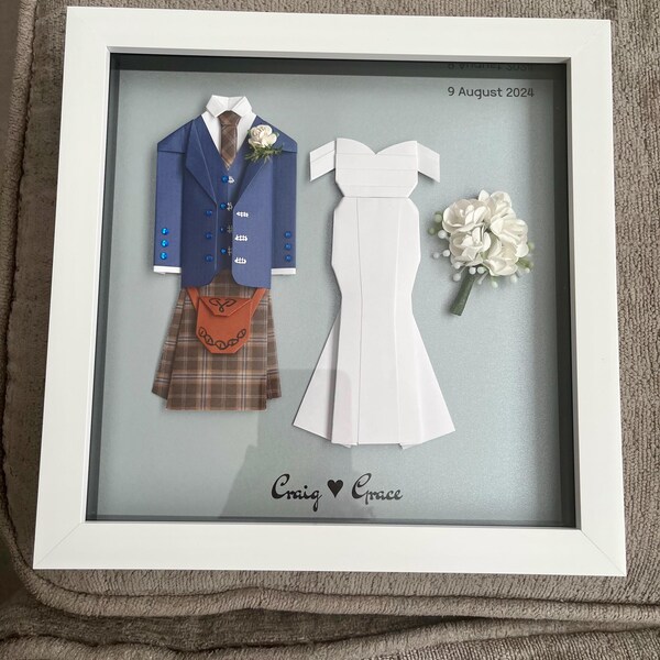 Two Groom's Wdding Frame / Personalised Gay Wedding Gift / Anniversary ...