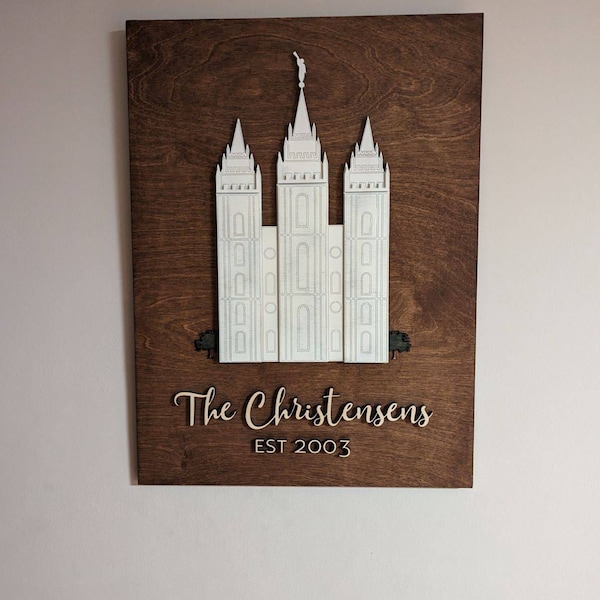 LDS Art, Temple Wedding Sign, LDS Temple Art, Families Are Forever ...