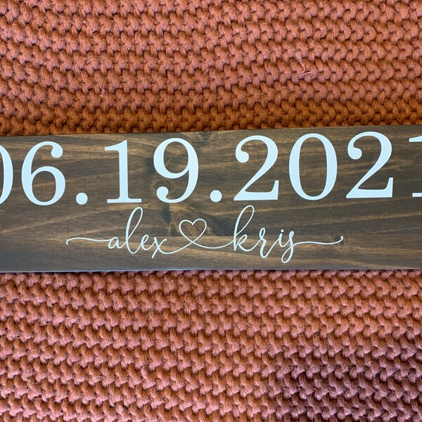Save the Date Sign, Wedding Announcement Sign, Engagement Photo Prop ...