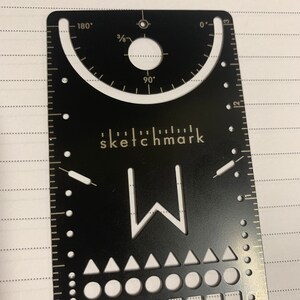 Sketchmark: Stainless Steel Bookmark Stencil Tool for Bullet Journaling ...