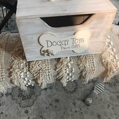 Wooden Doggy Toy Box Handmade, Unique and Totally GORGEOUS - Etsy