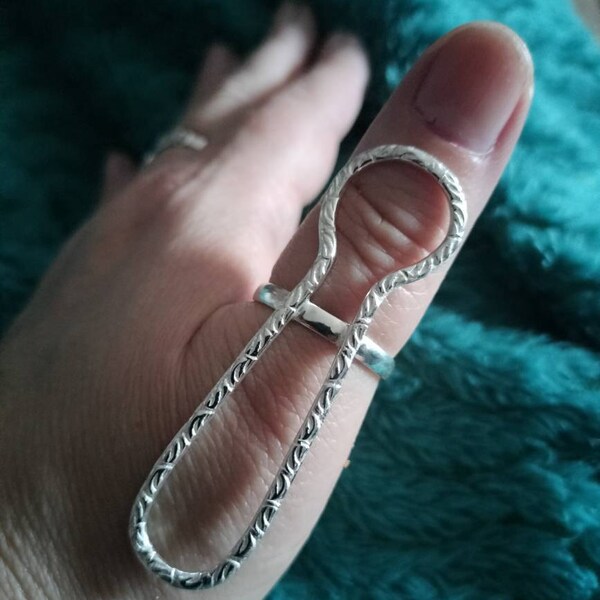 Spiral Splint Ring, Adjustable Splint Ring, 925 Sterling Silver PIP DIP ...