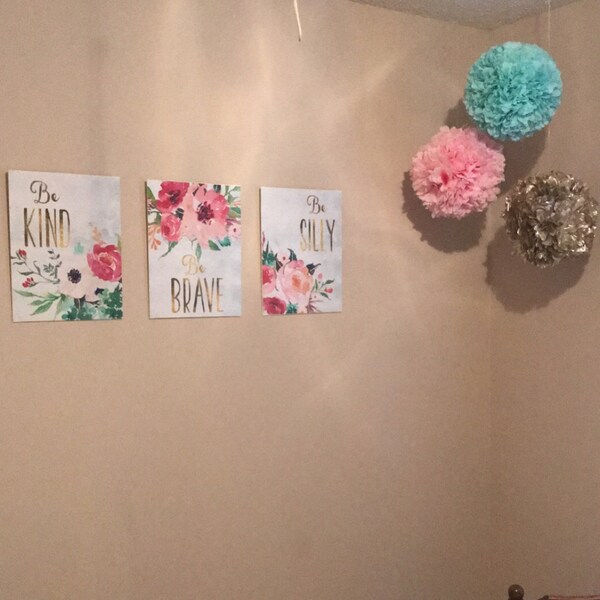 Nursery Wall Art Nursery PRINTABLE Art Baby Girl Nursery Decor Pink ...