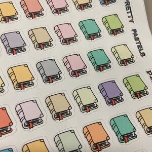 Book Icon Planner Stickers Stacks of Books Book Stickers - Etsy
