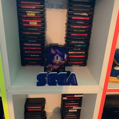 SEGA Video Game Logo Sign 6 in 3D Printed, Man Cave, Game Room, Shelf ...