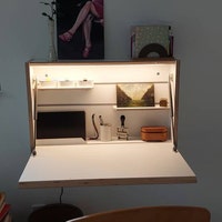 Large Office Desk Floating Desk Home Office Work Space Modern Space ...