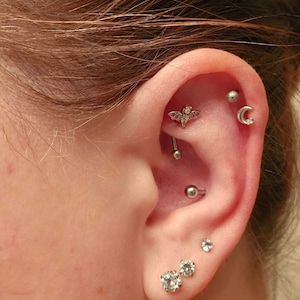 Heart Ear Gauges,flower Ear Plugs,2g-5/8''ear Stretchers,gauge & Plug ...