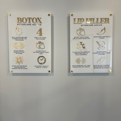 Lip Filler Injections Journey Acrylic A3 Wall Sign Beauty Sign Business ...