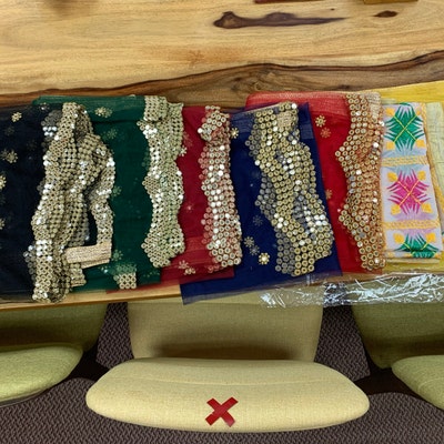 Banarasi Chunni Dupatta Scarf Chanderi Art Silk Zari Work - Etsy