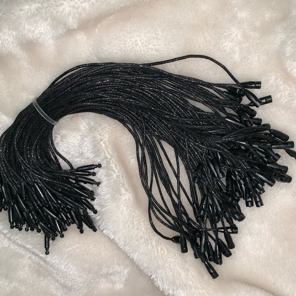 1000pcs Jute Burlap Hang Tag String Square Lock Fasteners Loop Hook ...