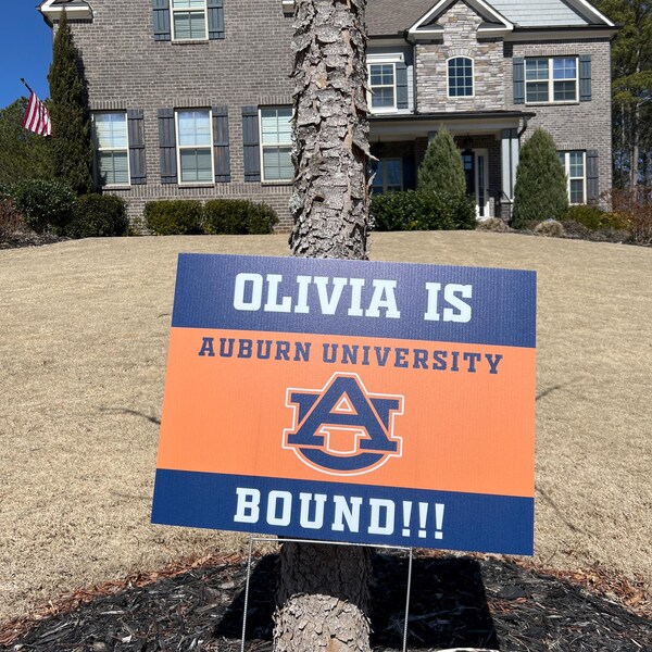 Graduation Welcome Sign, Graduate Decorations, Personalized High School ...