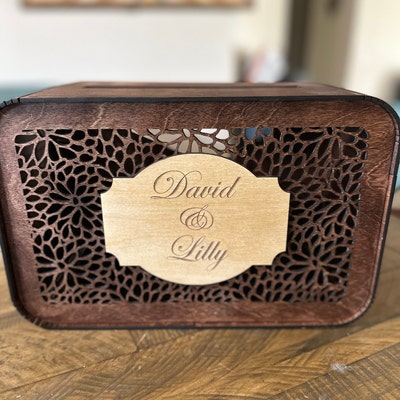 Wedding Card Box Svg,wedding Laser Cut File, Svg Dxf Cdr Eps Vector ...