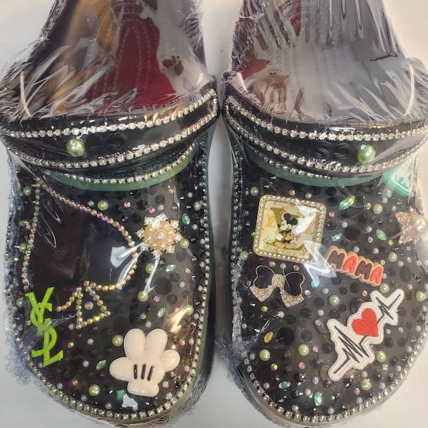 Custom Bling Crocs (adult- Simple Bling) - Etsy