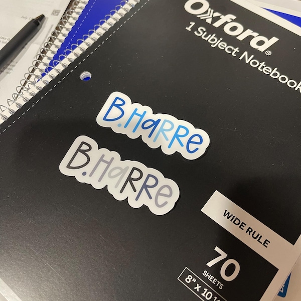 Personalized Custom Water Resistant Holographic Retro Girls Name Label ...