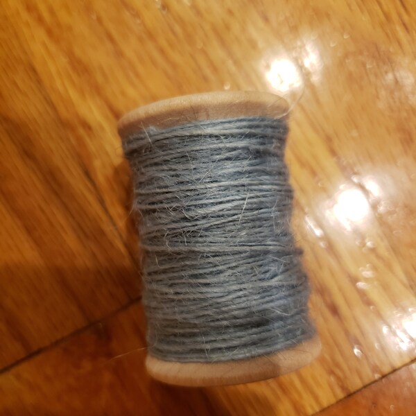 Burlap Twine - 30 Yards on Wooden Spool - Light Blue - Dusty Blue Color ...
