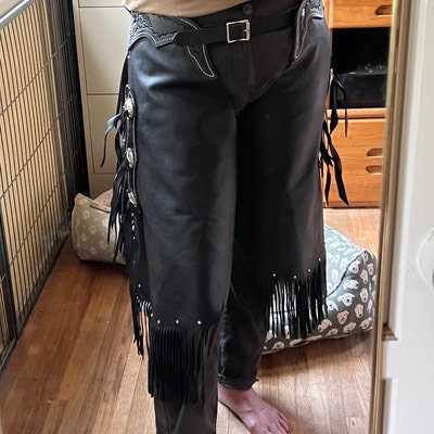 Custom Made Rodeo Chaps/ New/ Custom Leather /R Bar K - Etsy