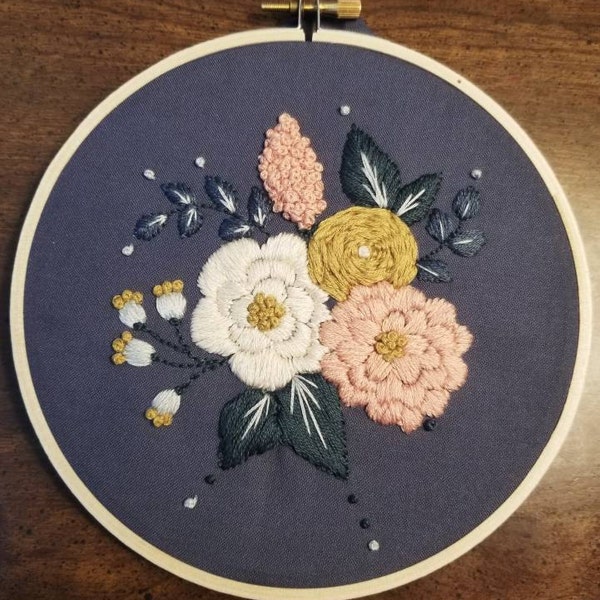 Embroidery Kit Beginner, Embroidery Hoop, Hand Embroidery Kit, Modern ...
