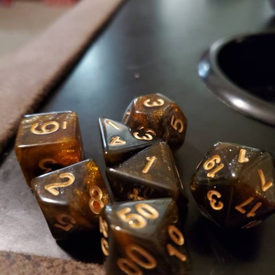 Dnd Dice Set / White Jade Pearl Marble Swirl Polyhedral Dice / - Etsy