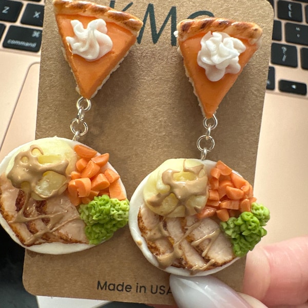 Thanksgiving Dinner Earrings - Etsy