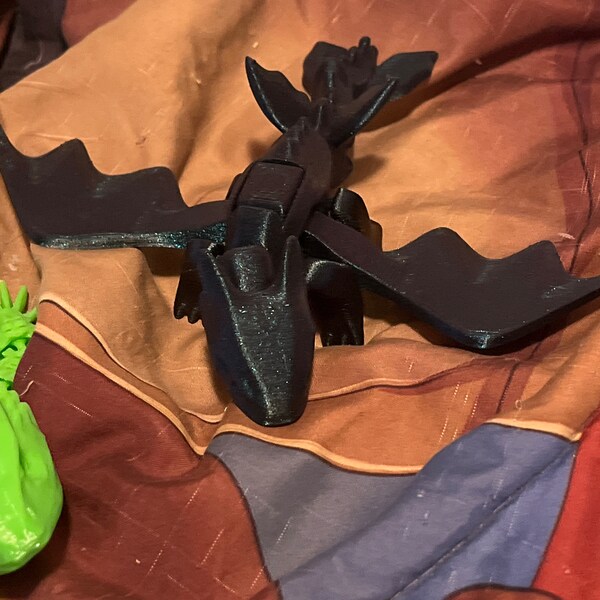 3d Printed Articulated Dragon Toothless - Etsy