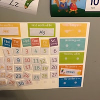 Morning Board Printable Activity Toddler Kids Homeschool Weather Chart ...