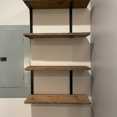 Corner Shelf Bracket for Floating Shelves, Variety of Sizes, Black ...