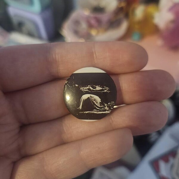 BIG Vintage 70s Johnny Cash - Pin / Button / Badge - Etsy