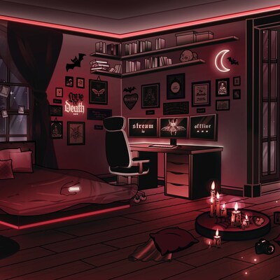 Cozy Sunset Desktop Aesthetic Animated Screens : my Place Loading ...