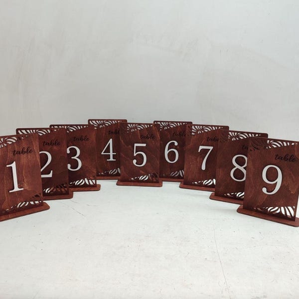 Wooden Wedding Table Number - Wedding Table Decor, Rustic Country ...