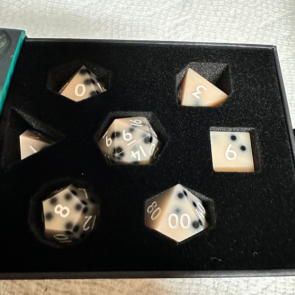 Milk Tea Boba Dice - Kawaii Dice, Boba Dice, Handmade Resin Sharp Edge ...