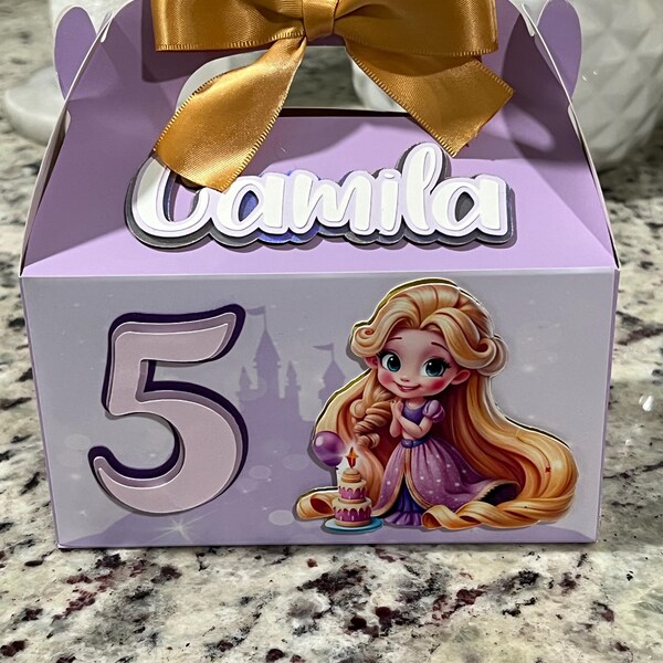 Tangled/ Rapunzel Candy Boxes/ Favor Boxes /goodie Bags / Custom Party ...