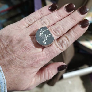 Bunny Rabbit Wax Seal Signet Ring - Etsy