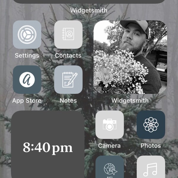 IPhone Home Screen Ios 14 System Icons Pack Download, Blue Aesthetic ...