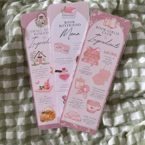 Bakery Bookmark | Bake a Book Boyfriend Recipe Bookmark | Bookish Gift ...