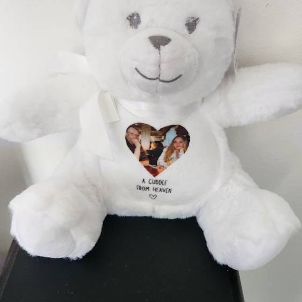 Memory Photo Teddy, in Memory Gift, Bereavement Gift ,memorial ...