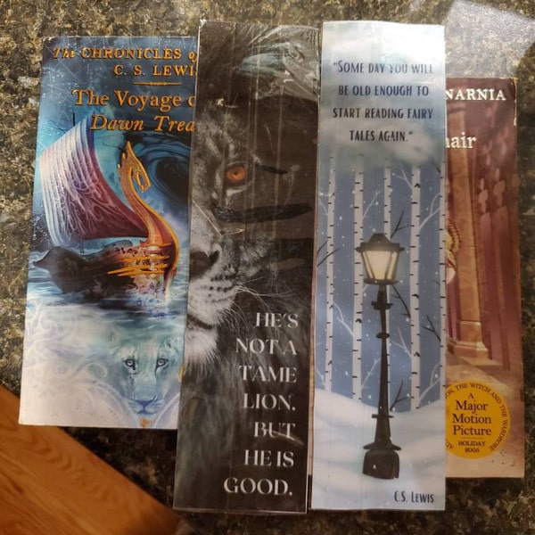 Narnia Bookmark Set, He's Not a Tame Lion, the Chronicles of Narnia ...