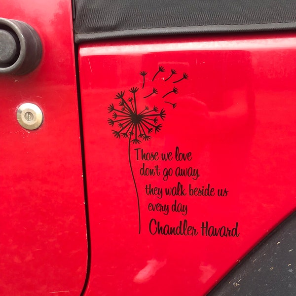 In Memory Car Decal, Memorial Car Decal, in Loving Memory Car Decal ...