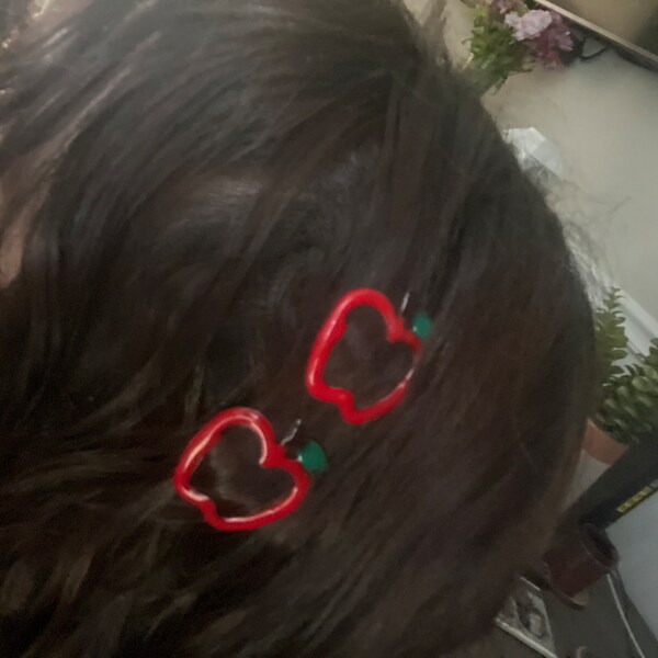 Apples Set Glitter and Pastel Cute 6 Pcs Hair 80s Style Weird Wacky ...