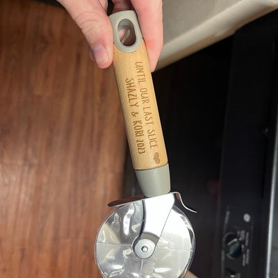 Custom Pizza Cutter Engraved Pizza Slicer Tomato Pie Lover Gift Kitchen ...