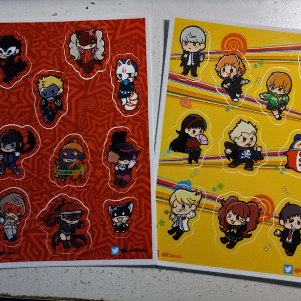Persona Sticker Pages - Etsy