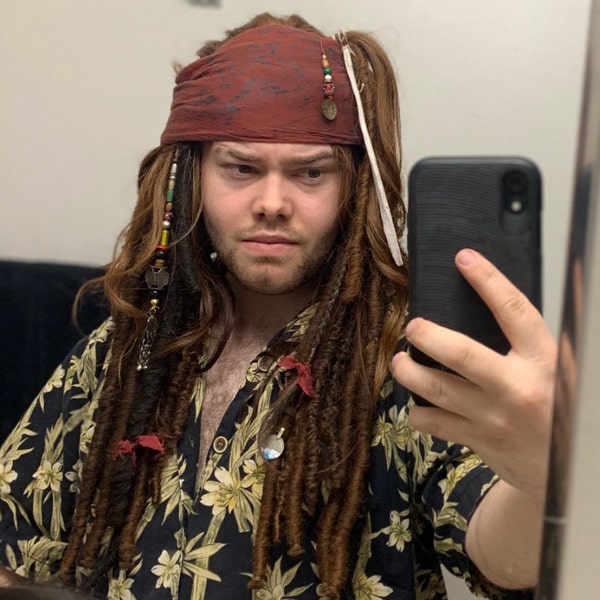 Jack Sparrow Wig Pirates of the Caribbean: Curse of the Black Pearl ...