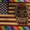 Rustic American Marine EGA Wooden Flag Custom Made From Premium Pine ...