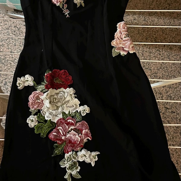 Elegant Velvet Cheongsam – Chinese Qipao Dress – Luxury Vintage High ...