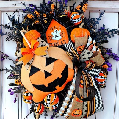 Pumpkin Pie Wreath Attachment TUTORIAL ONLY, Fall Wreath Attachment DIY ...