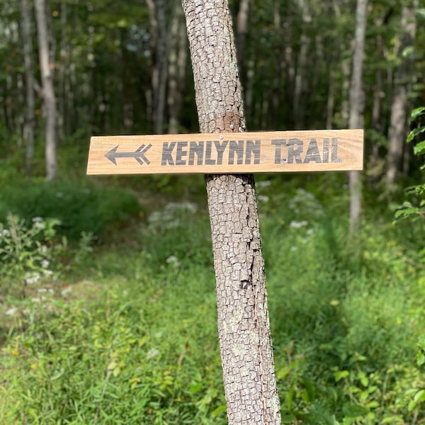 Custom Hiking Trail Signs on Reclaimed Pallet Boards | Personalized ...