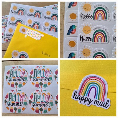 Recycled Packaging Stickers, Reused Materials Stickers, Eco Friendly ...