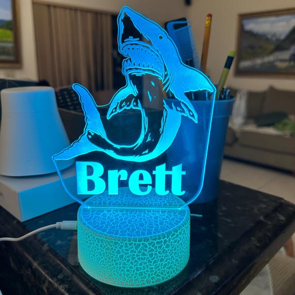 Basketball Personalized LED Night Light Custom Gift for Fans, Sports ...