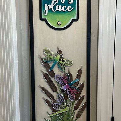 Dragonfly and Daisy DIY Porch Leaner, Spring Porch Leaner, Dragonfly ...